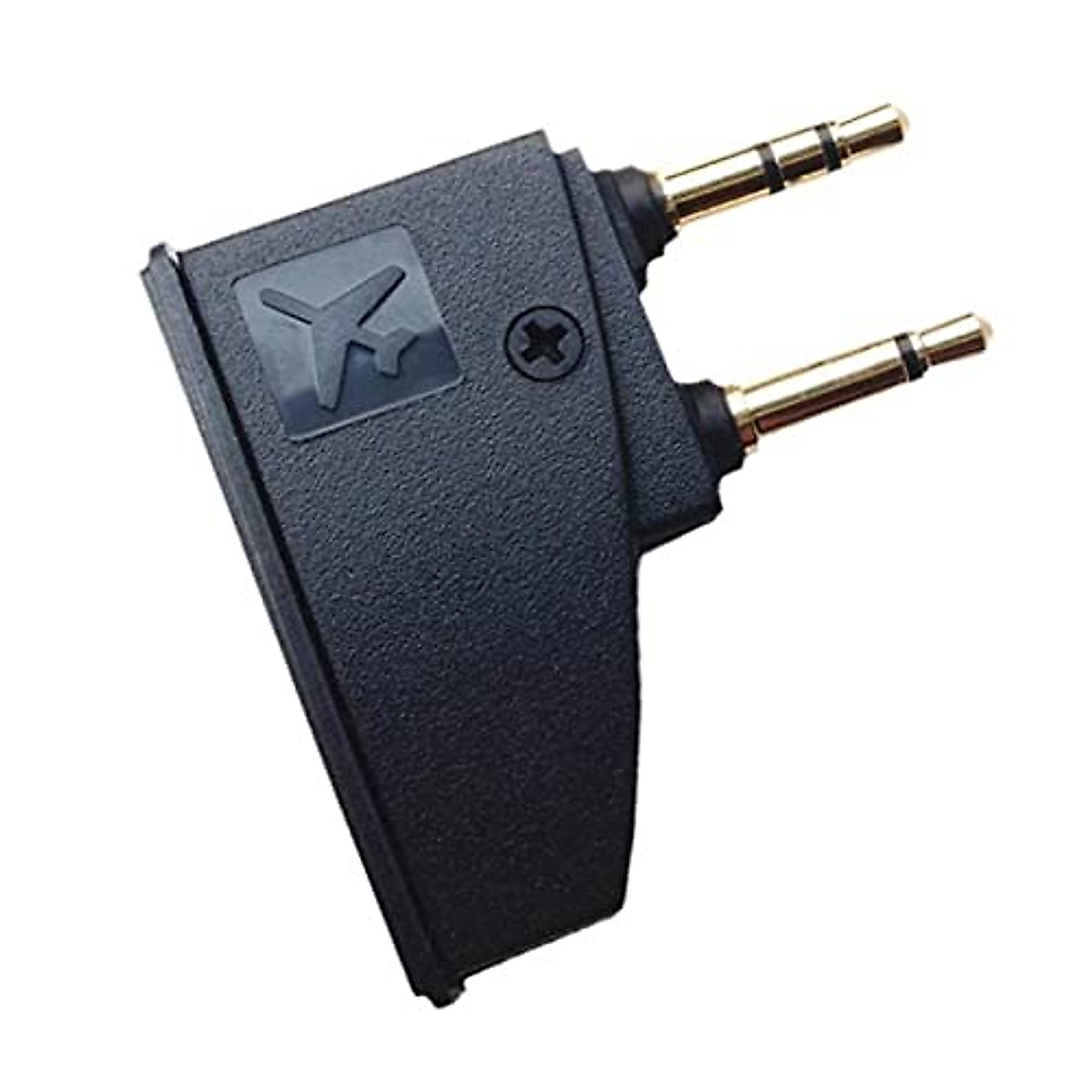 Xivip 3.5mm QC45 Airplane Headphone Adapter Compatible with Bose Quiet Comfort QC45 QC3 QC25 QC35 QC20 AE2 Headphones (Black)