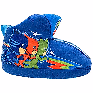 PJ Masks Boy's Slipper Bootie, Hero Trio With Stipple Outsole, Todder Boy's Size 5/6