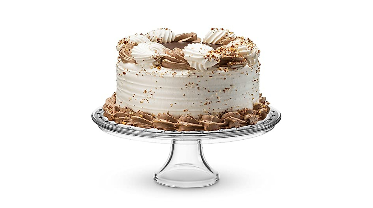 Godinger Crystal Cake Stand - Elegant Serving Platter