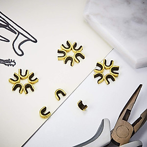 Gejoy 40 Pieces Nock Points Archery String Nocking Points Bow String Buckle Clip for Compound and Recurve Bow