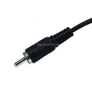 25ft RCA Single-Channel Male-Female Extension Cable - Black