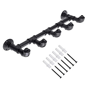 Towel Racks Towel Rail Towel Holder Hanger Industrial Pipe Towel Rail Holder,for Kitchen Bath Hanging Mounting Hardware Rustic Towel Bar Rail Towel Holder Bathroom Hardware