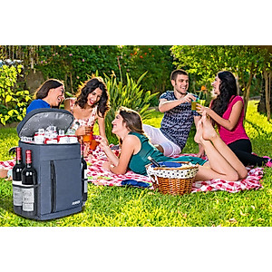 FORICH Soft Cooler Backpack Insulated Waterproof Backpack Cooler Bag Leak Proof Portable Small Cooler Backpacks to Work Lunch Travel Beach Camping Hiking Picnic Fishing Beer for Men Women