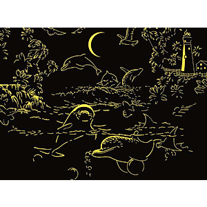 Ravensburger 15047 Moonlit Magic 500 Piece Glow in The Dark Puzzle for Adults - Every Piece is Unique, Softclick Technology Means Pieces Fit Together Perfectly