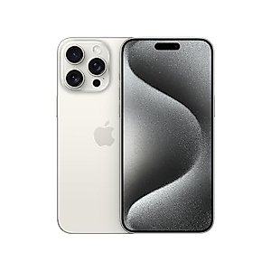 Boost Infinite iPhone 15 Pro Max (256 GB) — White Titanium [Locked]. Requires unlimited plan starting at $60/mo.