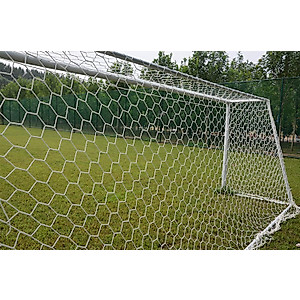 Aoneky Polyester Soccer Goal Net - 24 x 8 Ft - 4 mm Cord - Replacement Full Size Football Post Net- Heavy Duty Soccer Netting - NOT Include POSTS