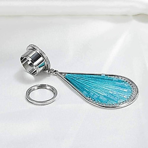 TBOSEN 8 PCS Stainless Steel Screw Ear Gauges Large Dangle Plugs Tunnels Expander Body Piercing Jewelry Set