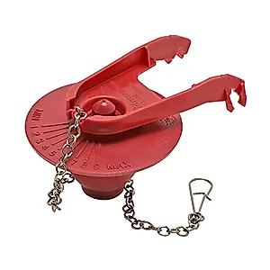 Fluidmaster 502P21 PerforMAX Universal Water-Saving Long Life Toilet Flapper for 2-Inch Flush Valves, Adjustable Solid Frame Design, Easy Install, Red, 1 pack