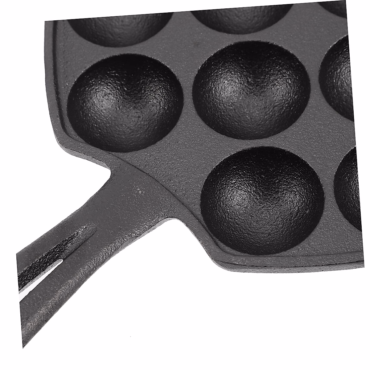 BIUDECO Electric Griddle Baking Grill Skillet Dish Maker Outdoor Pans Plate Gadget Compartment Nonstick Octopus Oyster Iron Meat Snail Barbecue Tray Restaurant Cast Mushroom Pan Holes Metal Tray