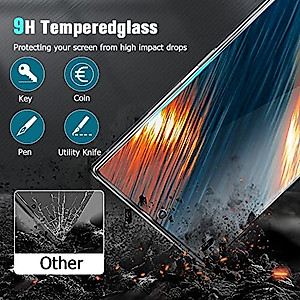 [2+2 Pack]Galaxy Note 10 Plus Screen Protector+Camera Lens Film,9H Tempered Glass,Ultrasonic Fingerprint Compatible, HD Clear,3D Curved Glass Screen Protector For Samsung Galaxy Note 10 Plus (6.8")
