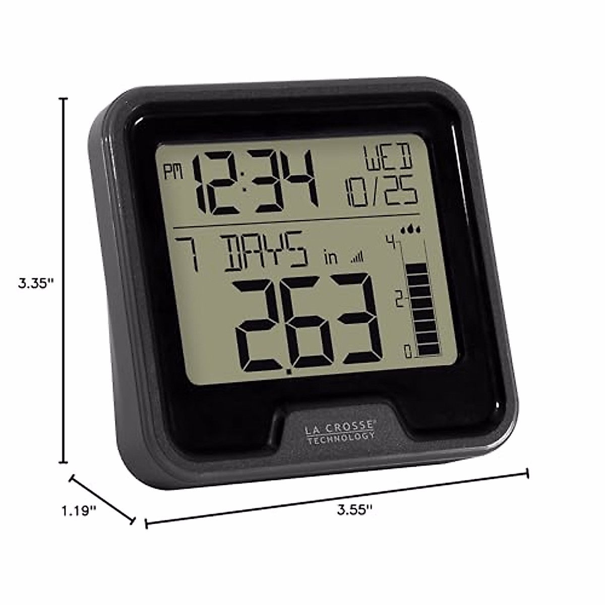 La Crosse Technology 724-1409 Wireless Rain Station , Black