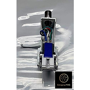Cartridge and Stylus, needle with mounting bolts And white Headshell for Sansui SR222, P50, FRD3, FR5080S, SR212, FRD35, FRQ5, SR525, FRD25, SR333, FR1080, FR3060, FR4060, SR1050, SR2020
