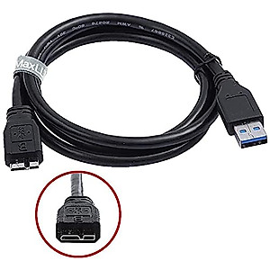 6Feet USB 3.0 Data Cable Cord for Western Digital WD My Book External Hard Drive
