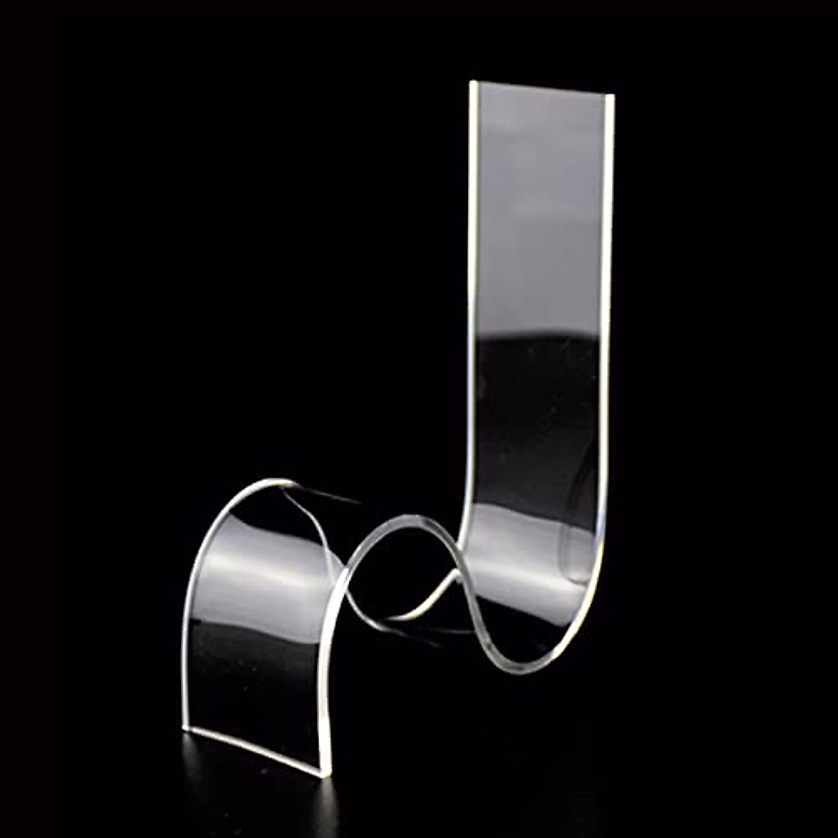 esowemsn 2pcs Clear S-Shaped Acrylic Shoe Display Stand Shoe Risers High Heels Display Risers Supports Shoe Store Shop Rack for Sandal, Casual Shoes, High Heels, Sports Shoes