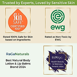 RaGaNaturals Natural Unscented Body Lotion for Dry Skin with Shea Butter and Vitamin E & B5 - Hydrating, Nourishing, Fragrance Free Hand Moisturizer With Organic Essence - For Women, Men, Kids - 8 Oz