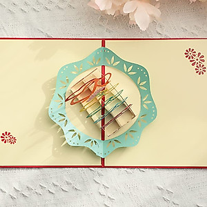 Paper Spiritz 3D Pop Up Card for Mom, 3D Gift Card for Birthday, Happy Birthday Pop Up Card for Mom, Greeting Card for Mother's Day and Mom's Christmas Gift