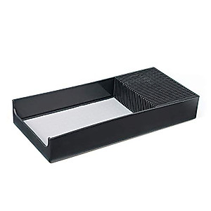 Plastic KNIFEdock - In-Drawer Knife Storage for your kitchen. Replace your knife block with a revolutionary product. Clear your counter top of clutter, and easily identify the desired knife. KNIFEdock