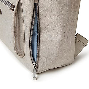 Baggallini Womens With Rfid Phone Wristlet All Day Backpack, Sand Heritage, One Size US