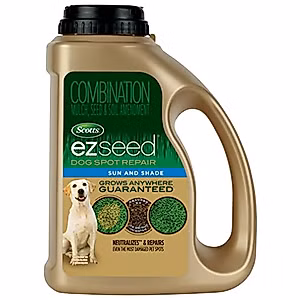 Scotts EZ Seed Dog Spot Repair Sun and Shade - 2 Lb., Mulch, Seed and Soil Amendment with Protectant and Tackifier, Repairs Pet Spots