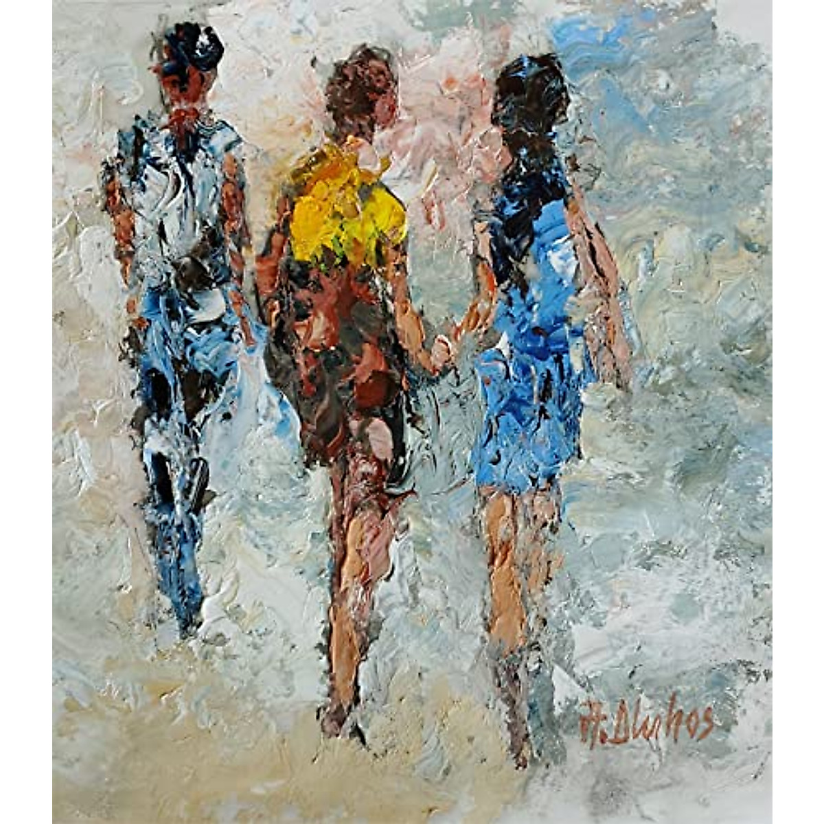 Girlfriends, Figures in the City By Internationally Renowned Artist Andre Dluhos