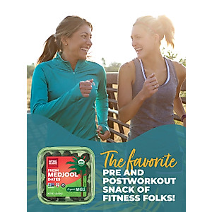 Natural Delights Organic Medjool Dates – Large & Plump USDA Certified , Non-GMO Verified, Good Source of Fiber, Naturally Sweet Fruit Snack, Perfect for On-the-Go - Whole Medjool Dates Organic, 1 lb oz Container