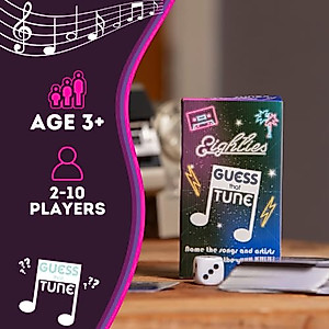Boxer Gifts Eighties Guess That Tune Music Card Games for Adults and Families | Song Lyrics Game Night - Name The 80s Song Trivia | 1980s Nostalgia Gifts for Music Lovers