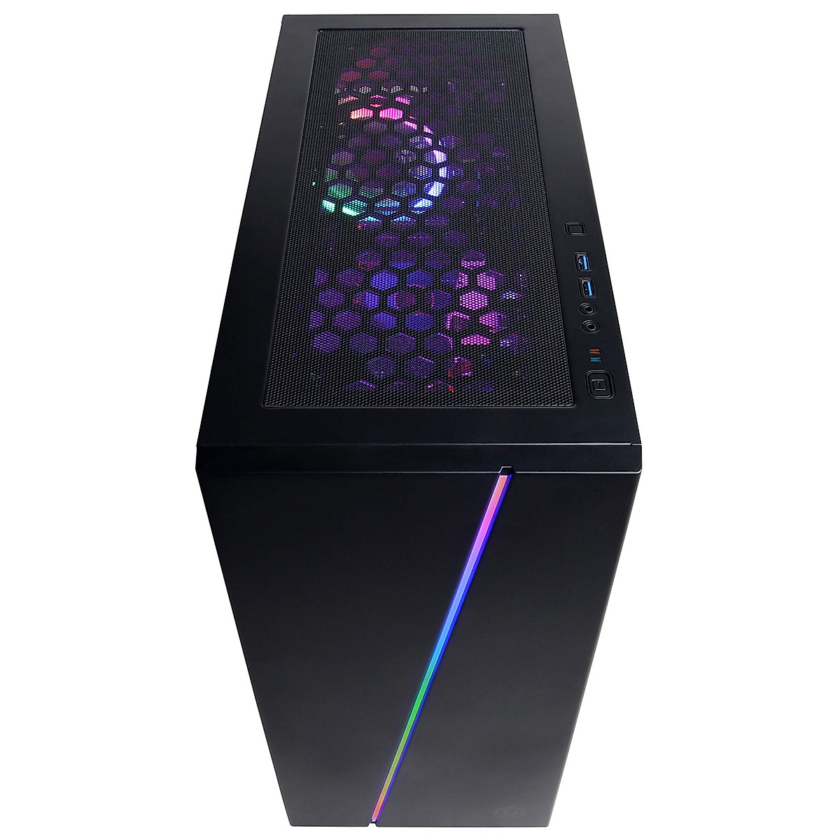 CyberpowerPC Gamer Master Gaming PC, AMD Ryzen 5 7600X 4.7GHz, Radeon RX 6600 XT 8GB, 16GB DDR5, 1TB NVMe SSD, WiFi Ready & Win 11 Home (GMA1412A3), Black