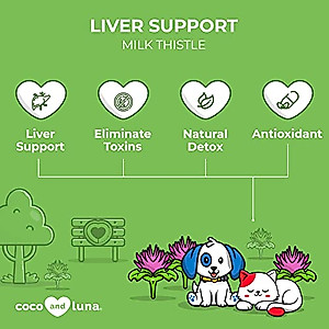 Milk Thistle for Dogs and Cats – Liver Support for Dogs and Cats, Milk Thistle Liver Detox, Dog Liver Supplement, Supplements for Dogs and Cats, Cat and Dog Detox – 2oz (60ml)
