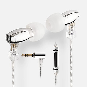 keephifi in Ear Earphone HZSOUND Waist Drum Wired Monitors-?6mm Polymer Composite Dynamic Driver HiFi Earbuds in Small Volume High Fidelity Microphone Headphone,Noise Cancelling Headsets (with mic)