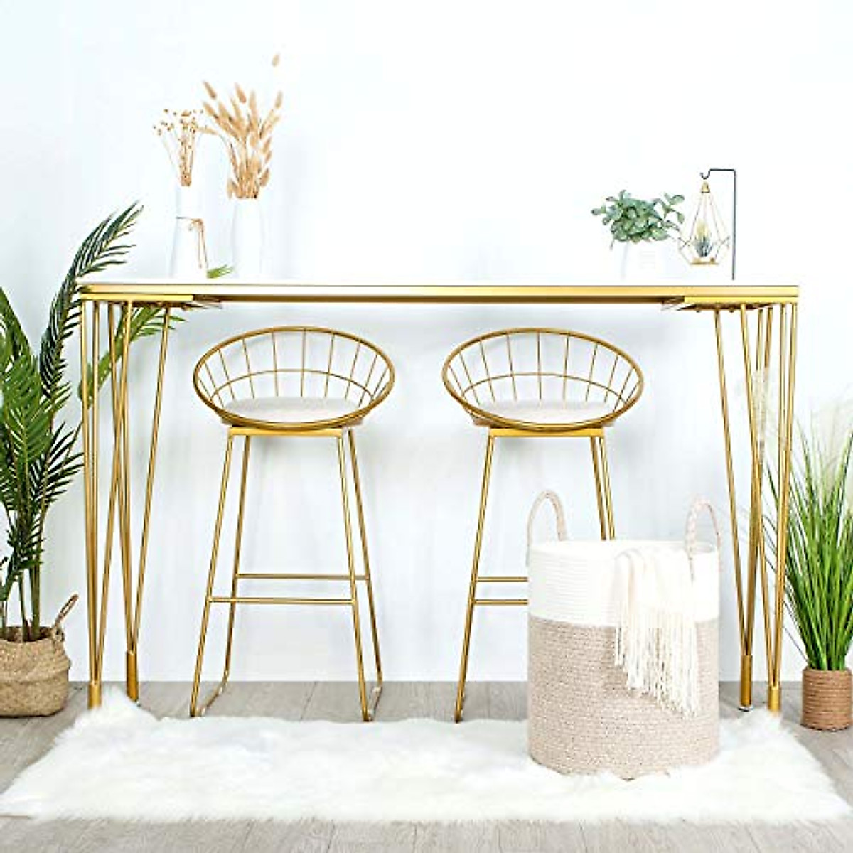 MINTWOOD Design Large 18 x 16 Inches Decorative Woven Cotton Rope Basket, Tall Laundry Basket Hamper, Blanket Basket for Living Room, Storage Baskets for Toys, Towel, Throw, Pillow, Light Brown