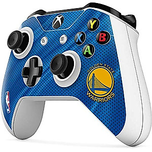 Skinit Decal Gaming Skin compatible with Xbox One S Controller - Officially Licensed NBA Golden State Warriors Jersey Design