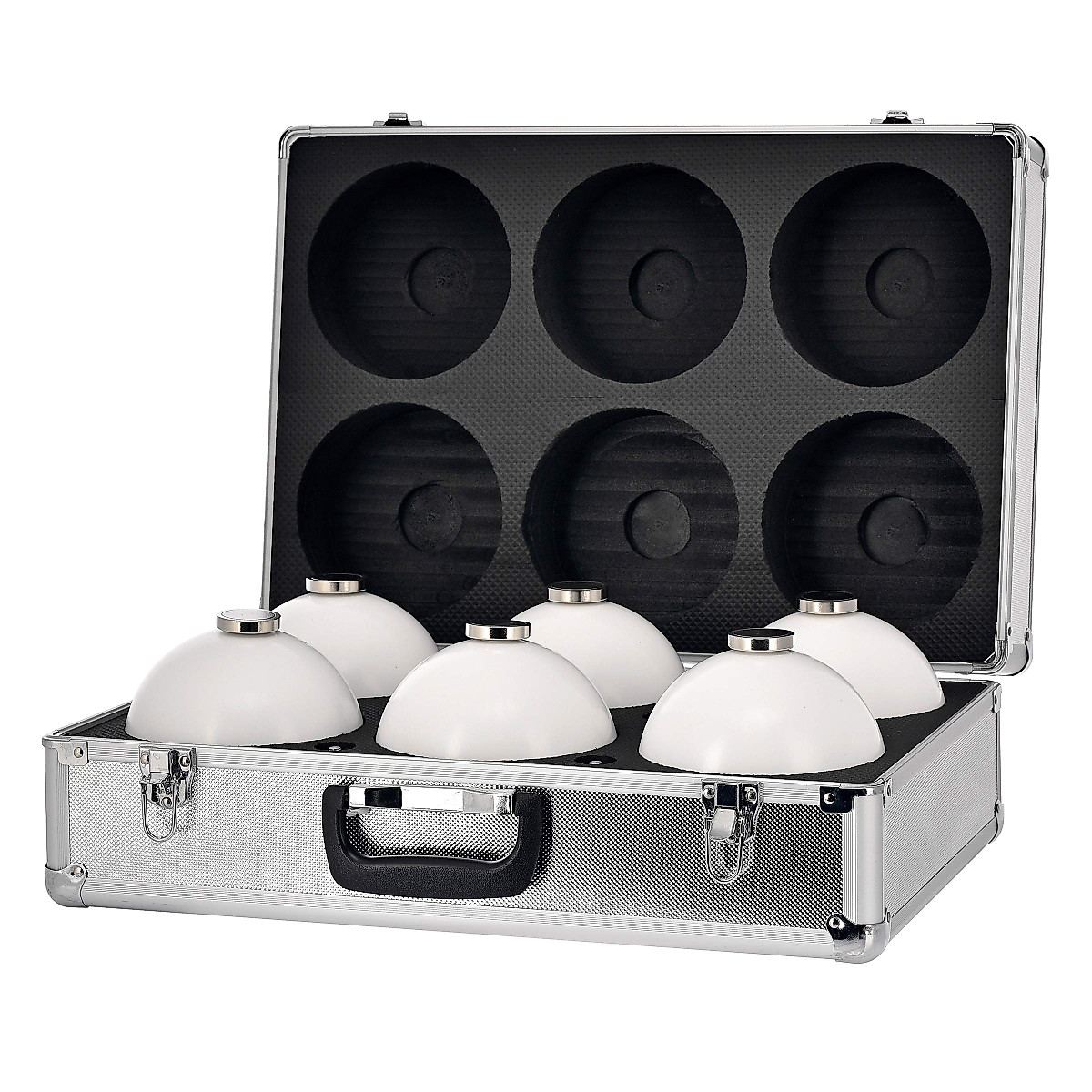 AdirPro 6 Scanning Spheres 145mm Diameter with Magnetic Base - Great for Surveying - Carry Case Included