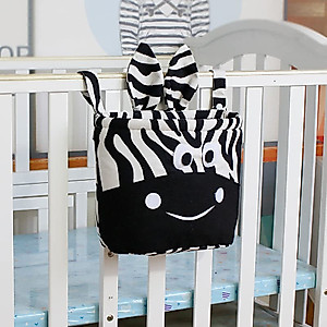 Hiflyer Bedside Caddy Bedside Organizer, Bed Caddy Hanging Diaper Caddy Organizer, Walker Bag Bed Pockets Bedside Storage Girls Bedroom Decor, Loft Bed Accessories Bunk Bed Accessories (Black)