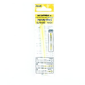 Pentel Refill For Handy-Line S Highlighter, Yellow Ink, Box of 12 (SLR3-G)