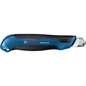 Bosch Professional three-part knife set (incl. utility knife with retractable blade and replacement knife blades in handle, cutter knife, folding utility knife with replacement knife blades in handle)