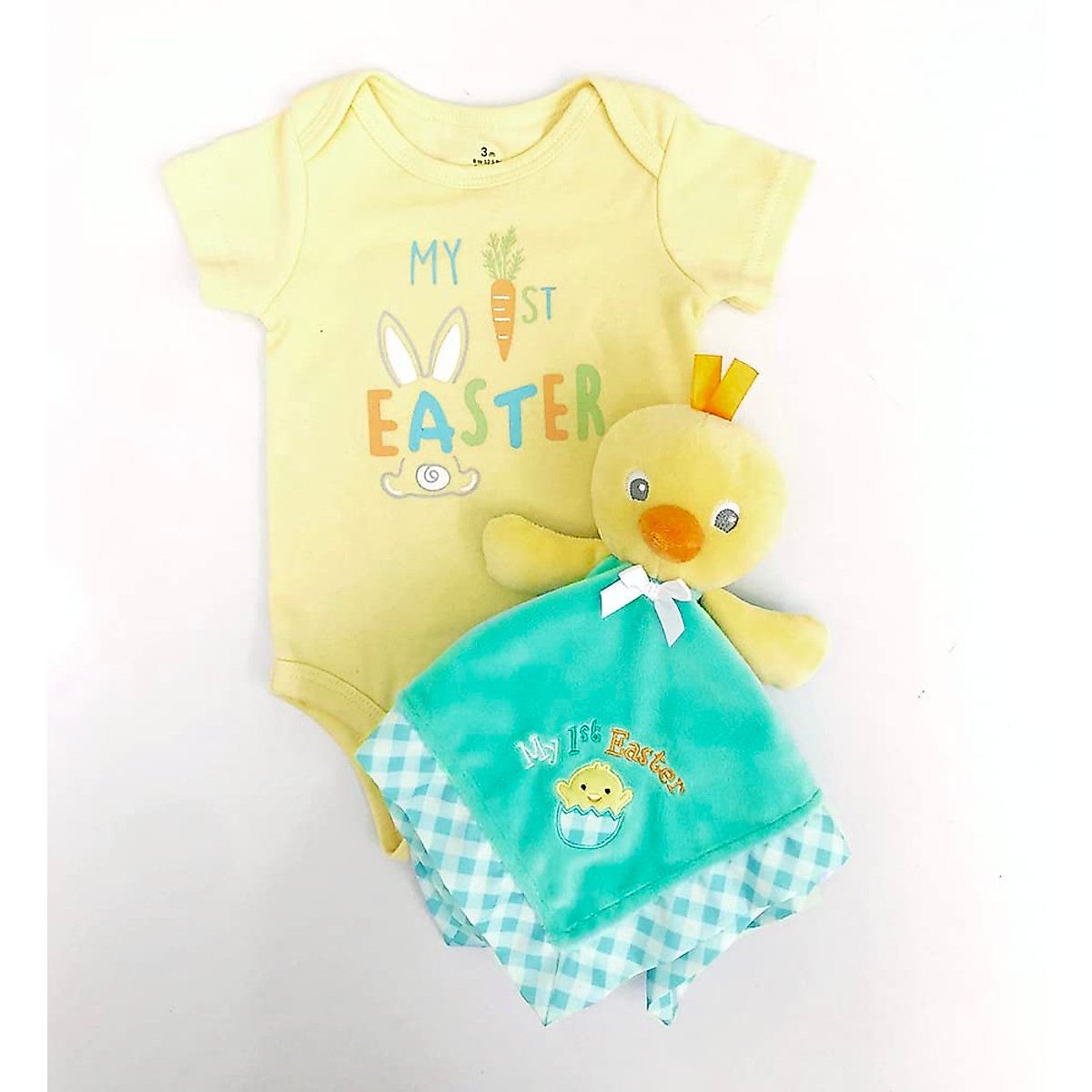 Magic Years Plush Snuggle Buddy Blanket and Toy Rattle (My First Easter, Chick)