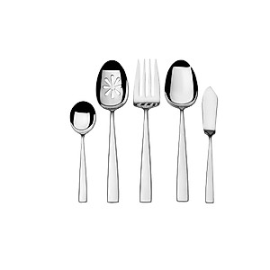 Mikasa Everett 101-Piece 18/10 Stainless Steel Flatware Set, 101pc