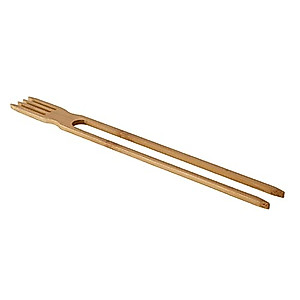 Restaurantware 10 Inch All-In-One Chopsticks With Fork 100 Multi-Functional Chopstick Utensil Combo - Durable Sustainable Bamboo Fork Chopsticks For Home Travel Or Take Out