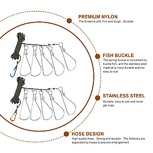 SEWACC 2 Sets 5 Fishing Lock Buckle for Fishing Locks for Fishing