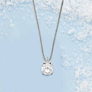 Ross-Simons 6.75 ct. t.w. CZ Pendant Necklace in Sterling Silver. 20 inches