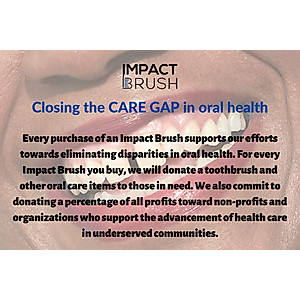 Impact Oral Care - Sonic Electric Toothbrush for Adults, for Sensitive Teeth & Gums - 5 Cleaning Modes, 60 Day Battery Life, 48000 Deep Cleaning Vibrations per Minute - Slim Design, White