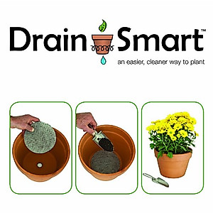 Drain Smart 6” 5-Pack 3D Mesh Drainage Discs - Perfect for Indoor/Outdoor Potted Plants | Container Gardening | Plant Pot Liner Minimize Root Rot | Made in The USA