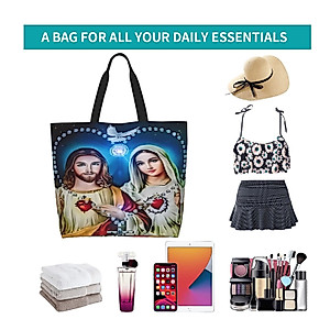 Our Lady of Guadalupe Virgin Mary tote bag shopping bag shoulder bag shoulder bag shopping, work, groceries, gym