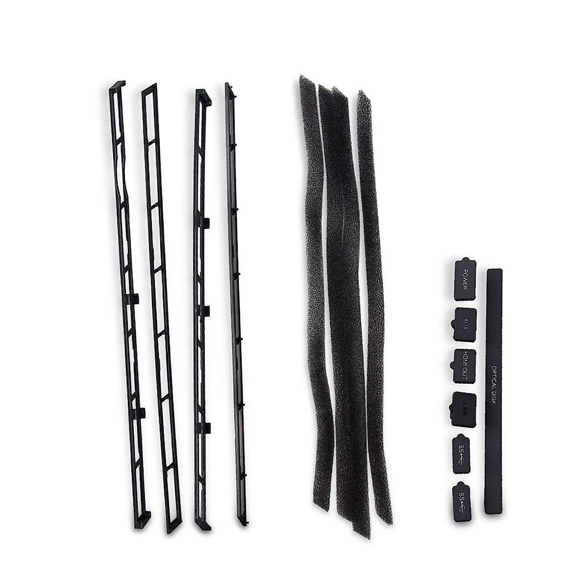 OSTENT Dust-Proof Cover Filter Mesh Jack Stopper Kits for Sony PS4 Slim Console