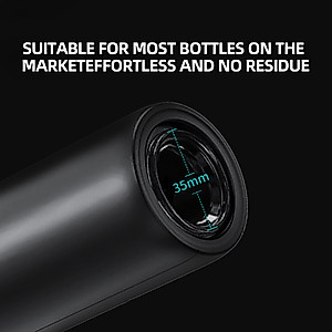 Wine Bottle Opener Electric Wine Bottle Openers，Battery Operated Automatic Wine Corkscrew for Wine Lovers Gift Women Men (Black)