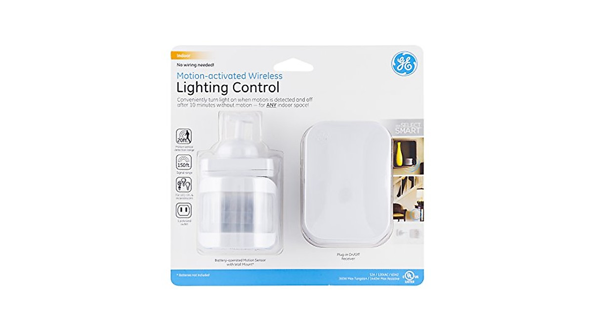 GE Wireless Motion Sensor Control for Indoor Lighting | Easy Setup