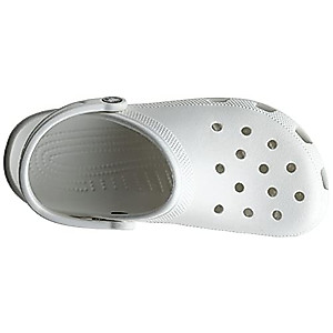 Crocs Unisex-Adult Classic Clogs (Best Sellers), White, 7 Men/9 Women