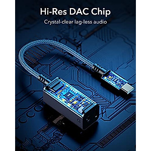 ESR USB C Headphone Adapter, 2-in-1 USB C to 3.5 mm Headphone Jack Adapter with PD Fast Charging, Portable Design, Compatible with Galaxy S22/S21/S20/Note20, iPad Air 5/Mini 6/Pro (2021/2020), Grey