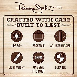 Panama Jack Women's Contrast Cotton Bucket Sun Hat with Sizing Tie, 3" Brim (White)