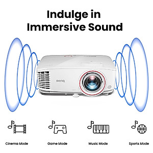 BenQ TH671ST 1080p Short Throw Gaming Projector | Gaming Mode for Intense Low Input Lag Action | 3000 Lumens for Lights On Entertainment | 3 Year Industry Leading Warranty